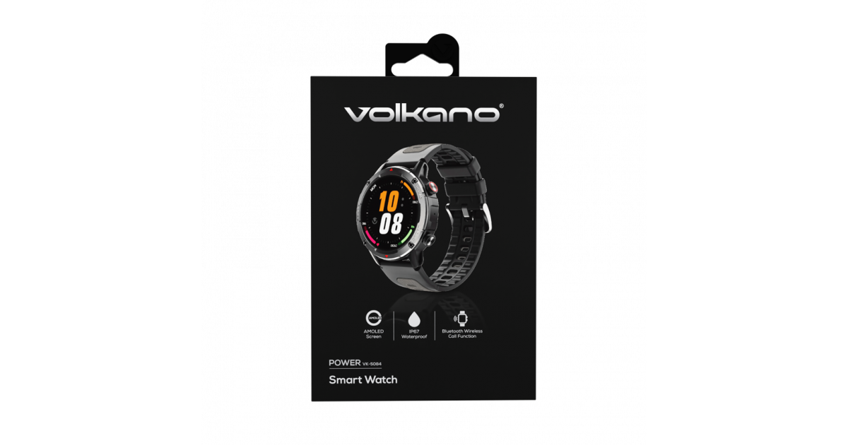 Volkano Power Series Smart Watch – Black | DotDune